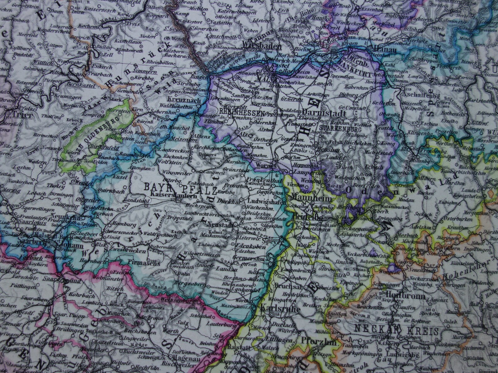 GERMANY Large Old Map Set of Four Maps 1886 Original Antique - Etsy