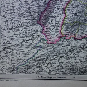 GERMANY Large Old Map Set of Four Maps 1886 Original Antique - Etsy