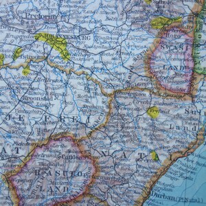 Old Map of South Africa 1928 Original Vintage Print About Namibia ...