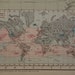 Large Old World Map About Winds and Climate Big Dated Print With Air ...