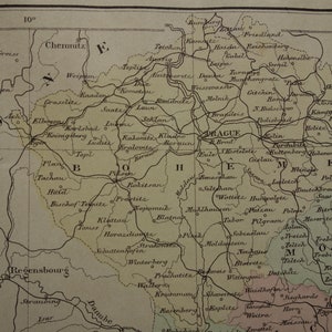 Austria Czechia Old Map of Cisleithania 1896 Original Old - Etsy