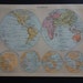 Old World Map 1902 Original Antique French Double Hemisphere Worldmap ...