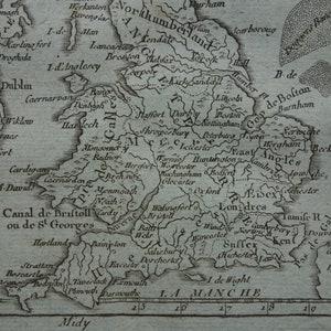 1793 British Isles Antique Map of England Ireland Original 230+ Years ...