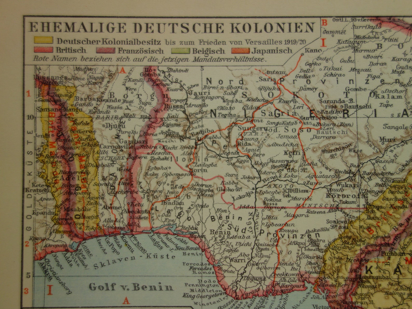 Ancienne carte des colonies allemandes 1931 affiche vintage de - Etsy ...
