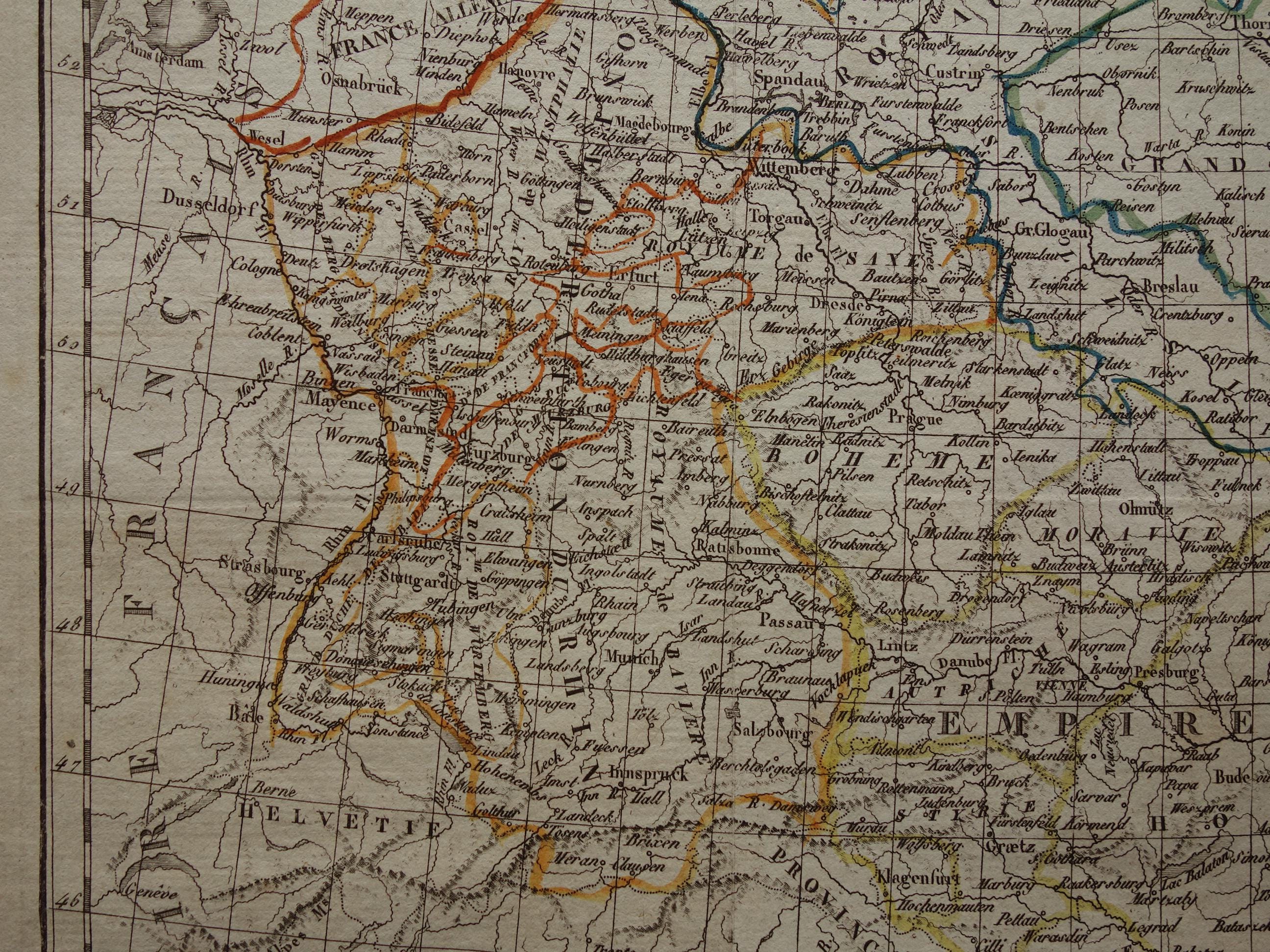 1811 EUROPE Old Map of Europe - Original Antique Map European Continent ...
