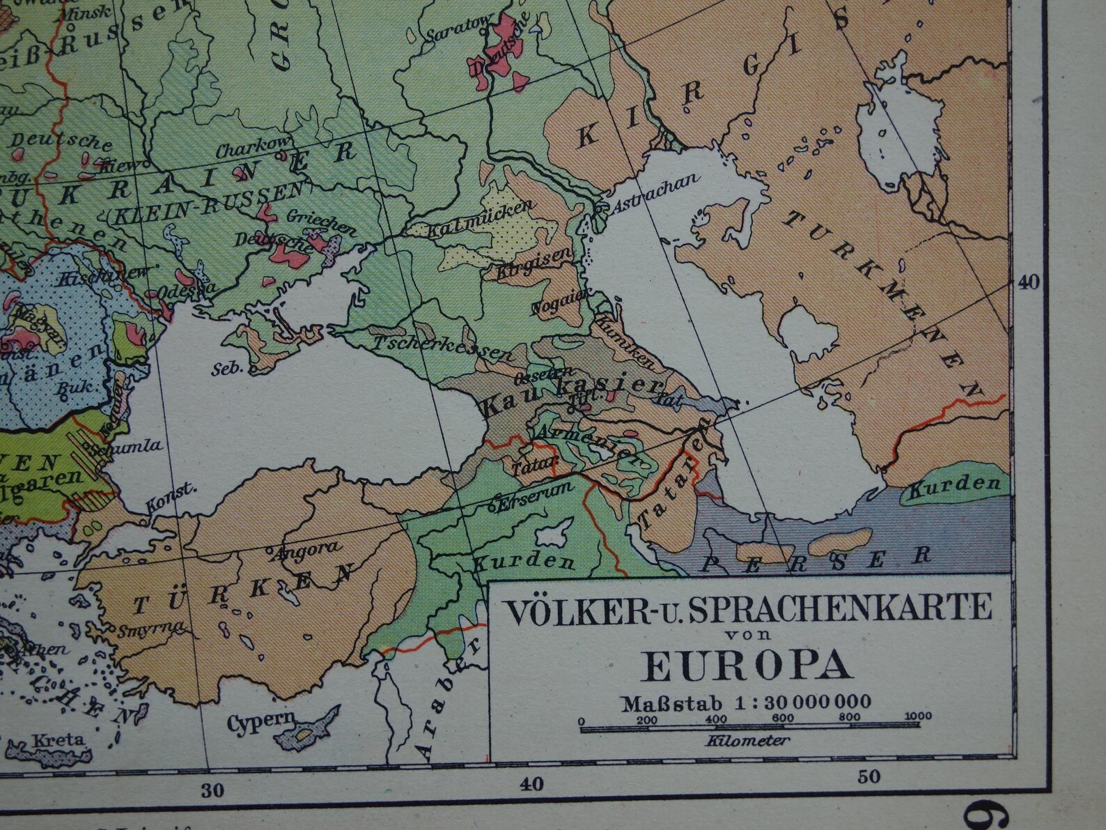 Old Language Map of Europe - Vintage Linguistics and Ethnology ...