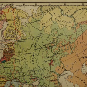 Old Language Map of Europe - Vintage Linguistics and Ethnology ...