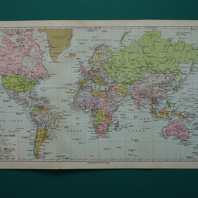 Old World Map - Etsy