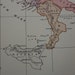 ITALY Antique Map of Italian History 1880 Original Old English - Etsy