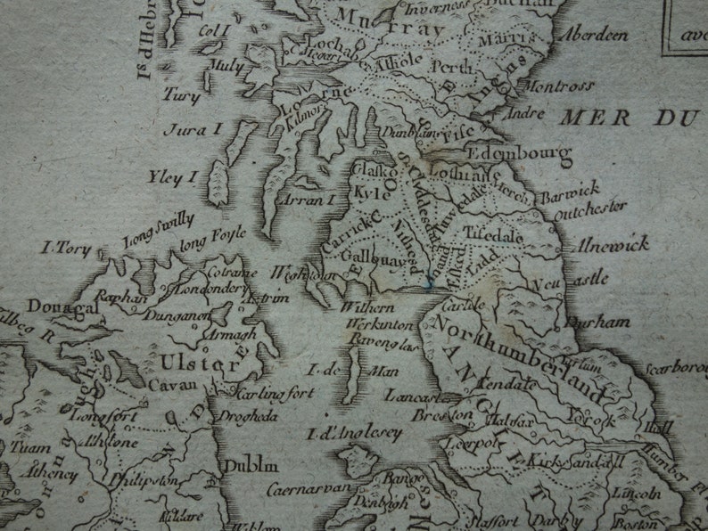1793 British Isles Antique Map of England Ireland Original 230+ Years ...