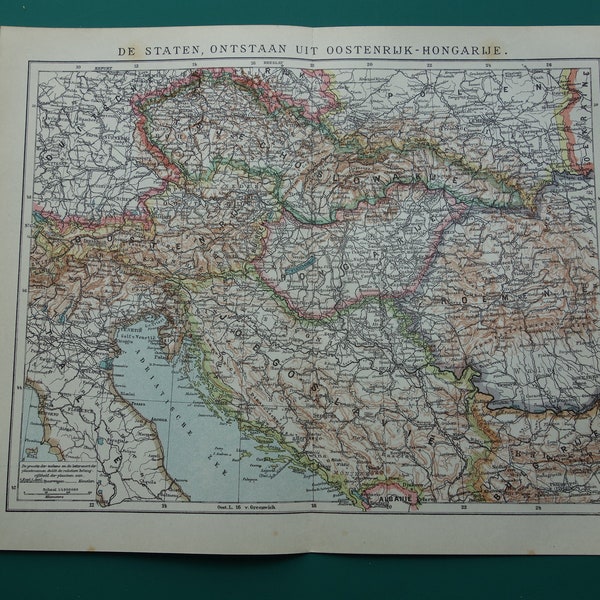Old Map of Yugoslavia - Etsy