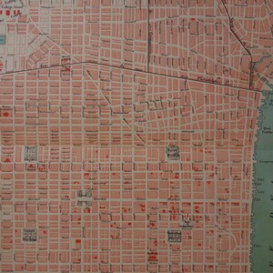Old Map of Philadelphia US 1877 Original Large Antique French City Plan ...