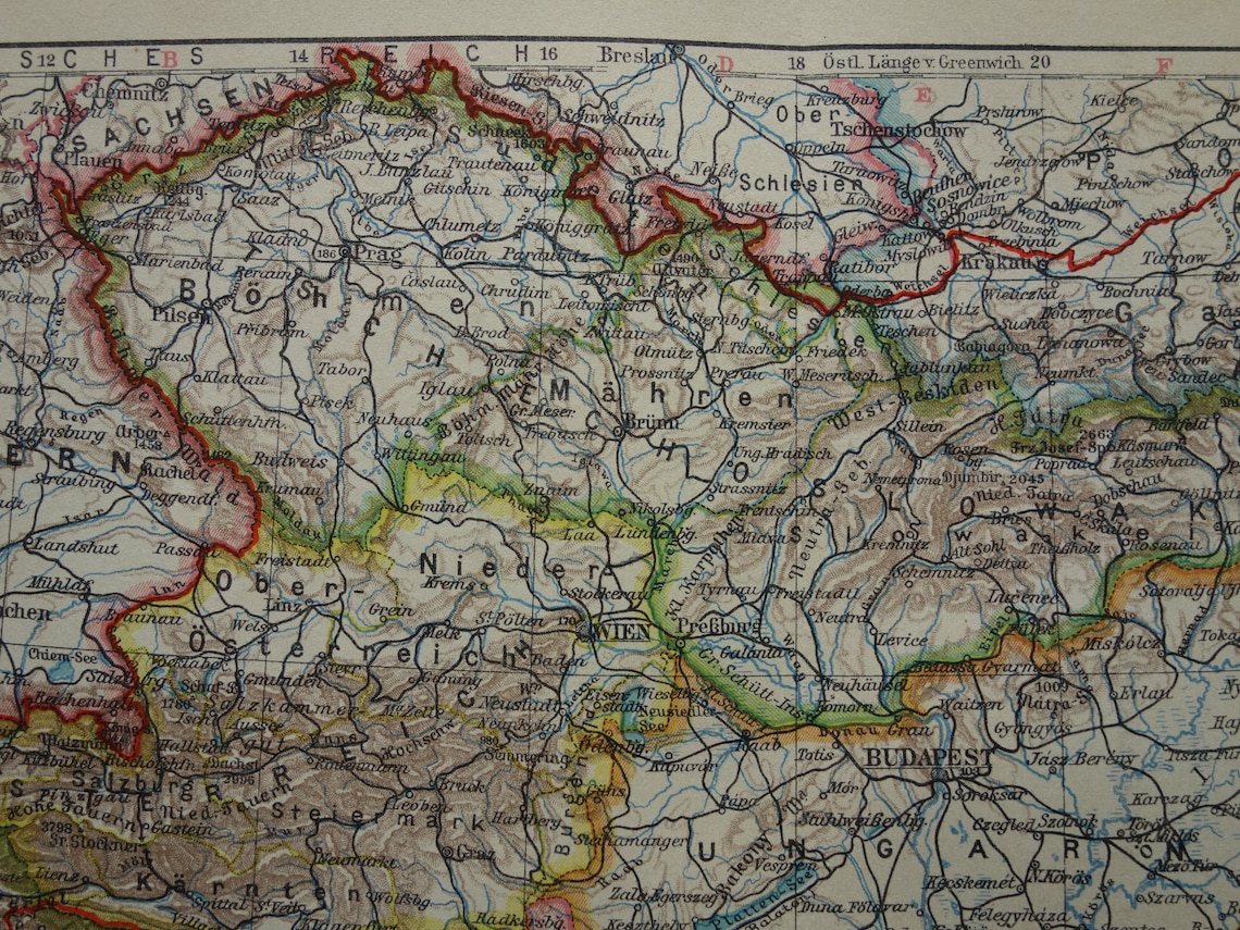 Old Map of the Balkans 1928 Original Antique Poster About - Etsy