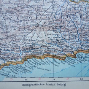 Old Map of South Africa 1928 Original Vintage Print About Namibia ...