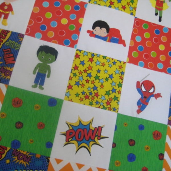 Superhero Quilt - Etsy