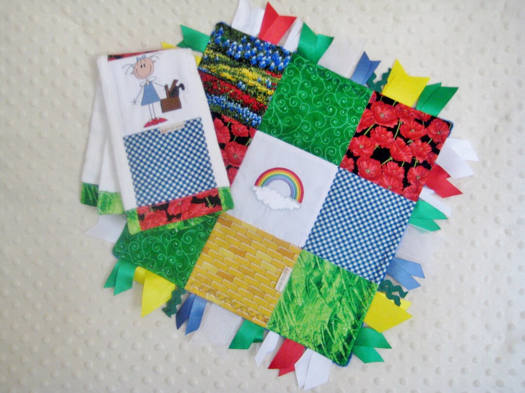 MADE TO ORDER Wizard of Oz Embroidered Patchwork Set, 12 Inch Mini ...