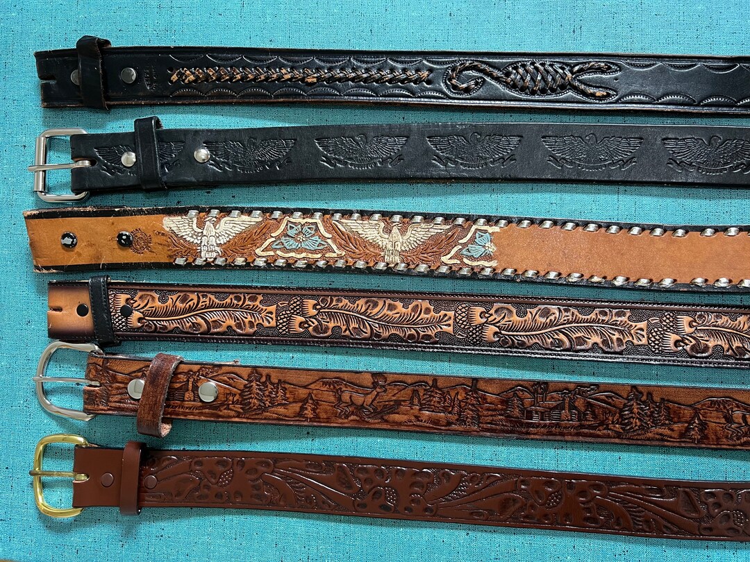 Various Vintage Western Belts, Variety of Sizes/cowgirl/cowboy/rodeo ...