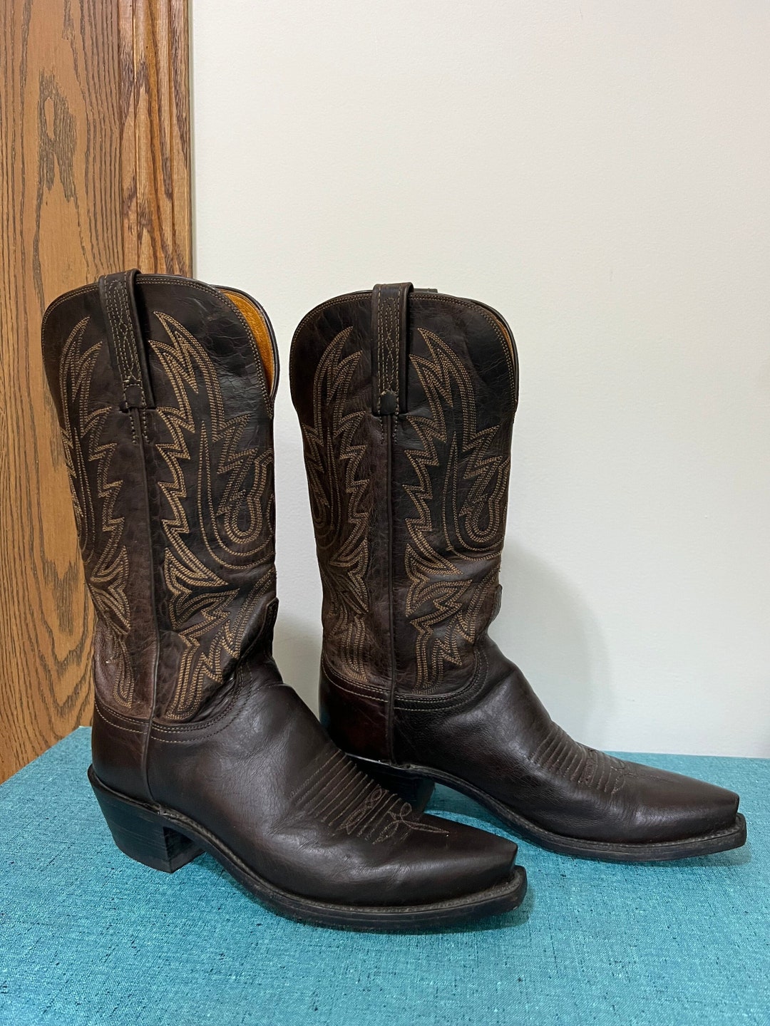 Modern Lucchese Cowgirl Boots, Women's Size 7c/rodeo/western Wear/high ...