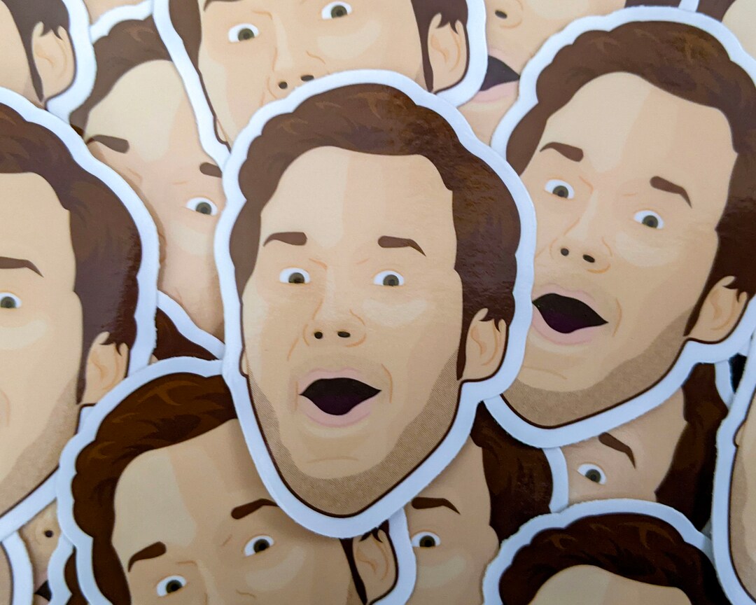 Andy Dwyer Face Sticker - Etsy