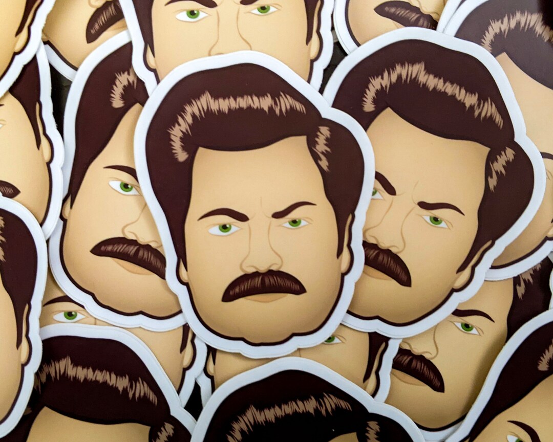Ron Swanson Sticker - Etsy