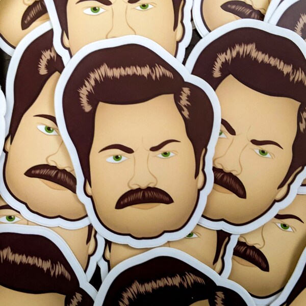 Ron Swanson Sticker - Etsy