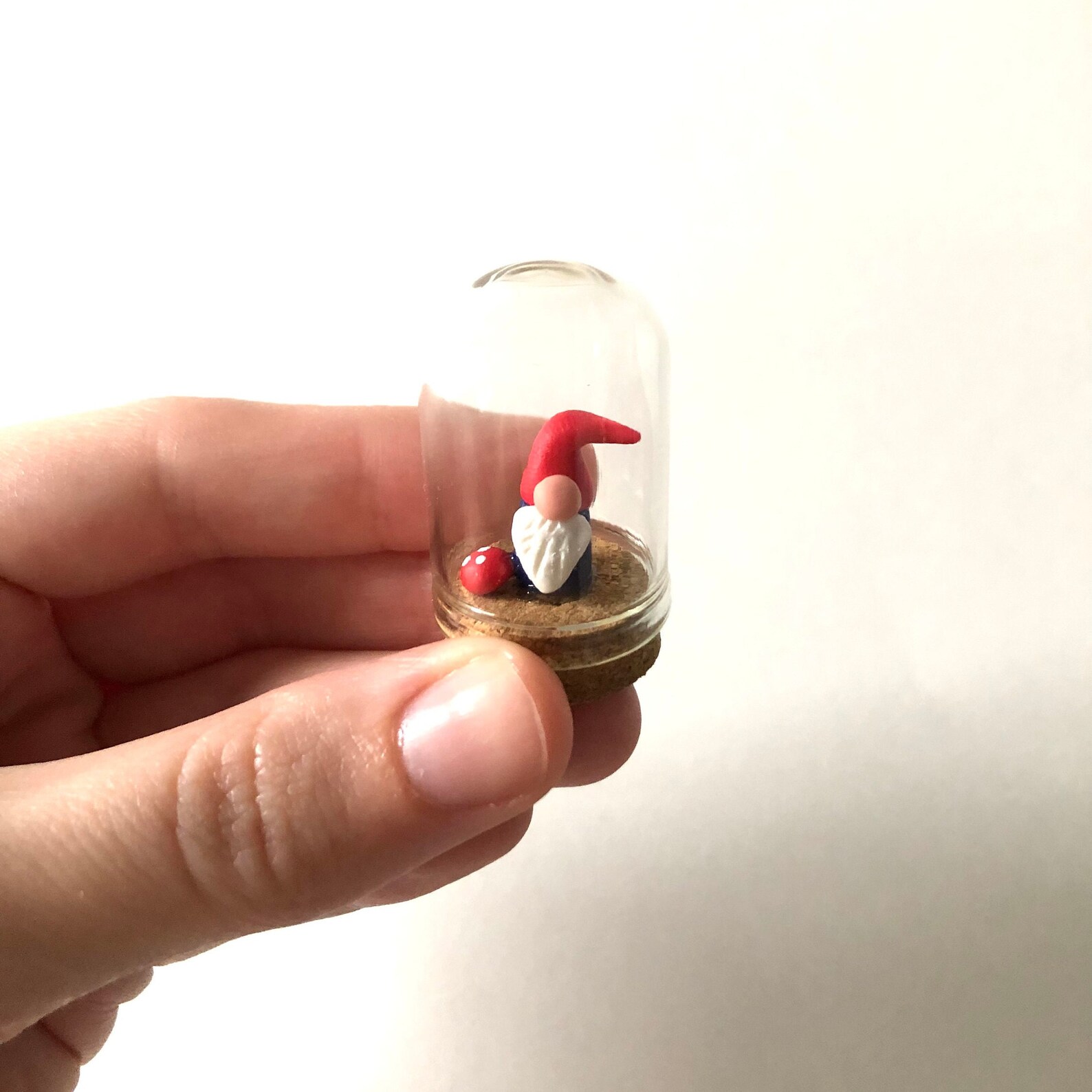 Gnome in a Dome/ Tiny Gnome/ Mini Gnome/ Fairy Garden/ Cute | Etsy