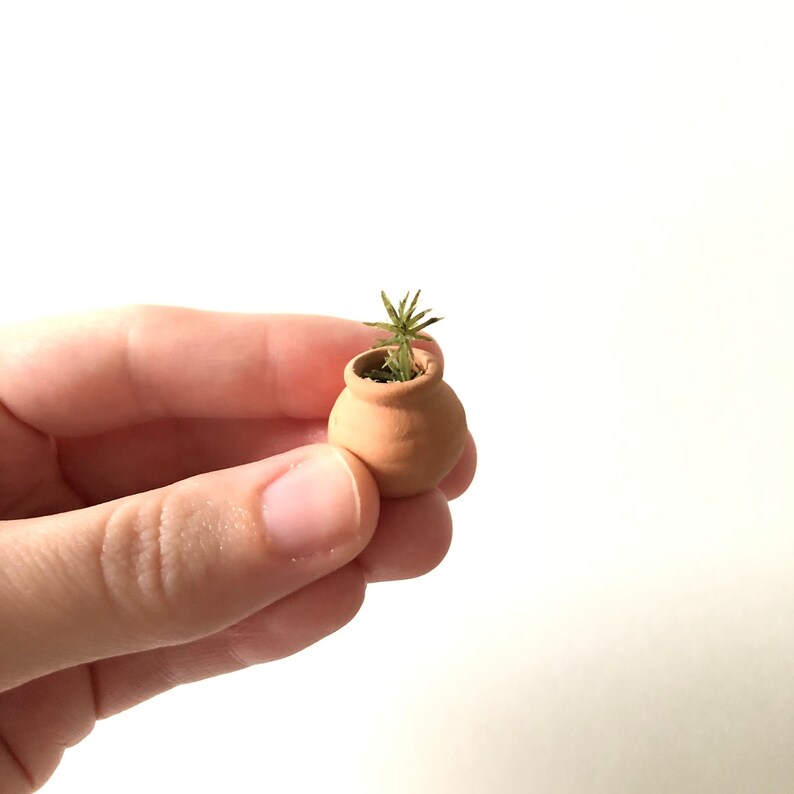Miniature Plant Trio/ Tiny Plants/ Tiny Faux Plants/ Mini Plants ...