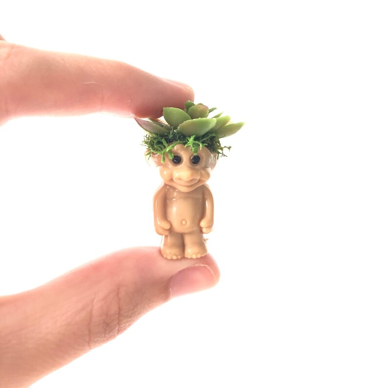 Mini Troll Planter/ Tiny Troll/ Tiny Troll Planter/ Small - Etsy