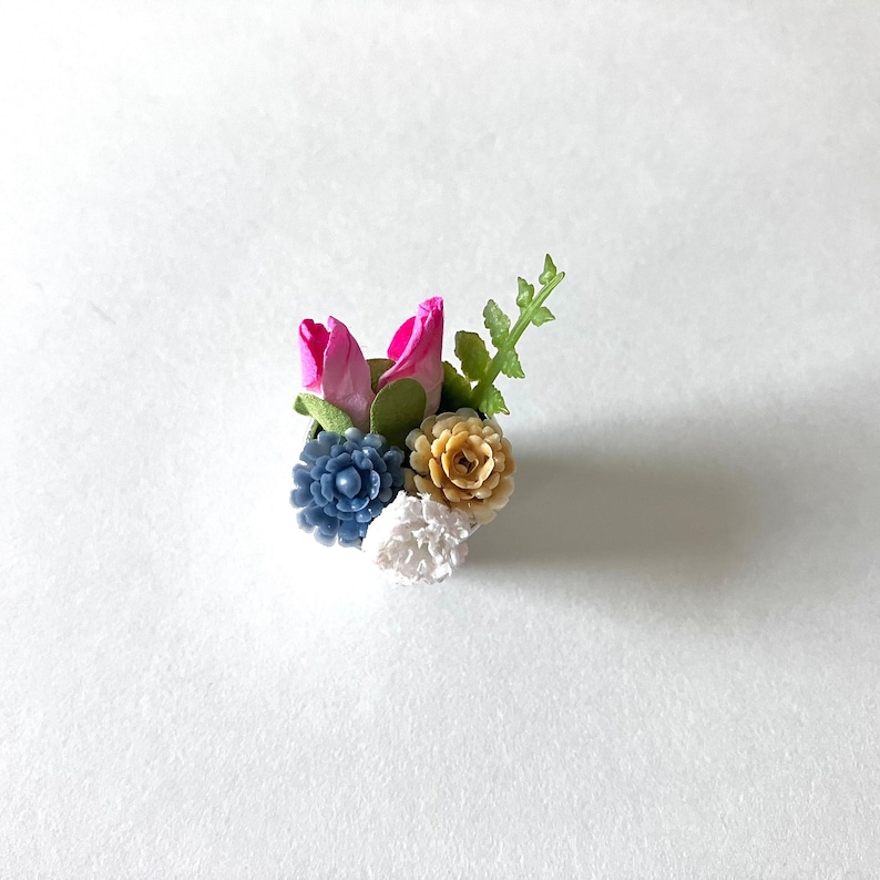 Tiny Spring Bouquet/ Miniature Bouquet/ Tiny Flowers/ Tiny Bouquet ...