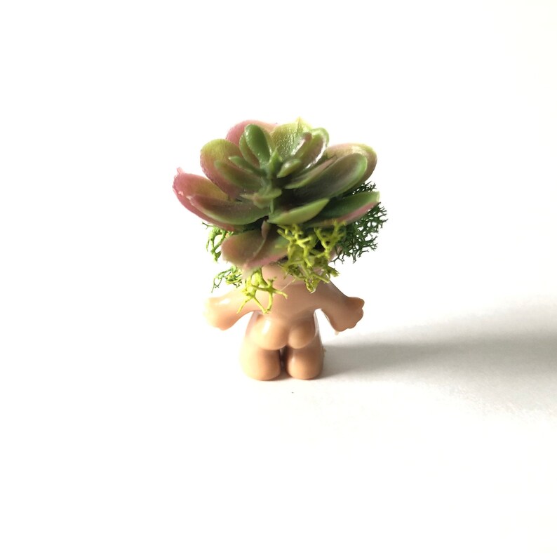 Mini Troll Planter/ Tiny Troll/ Tiny Troll Planter/ Small - Etsy