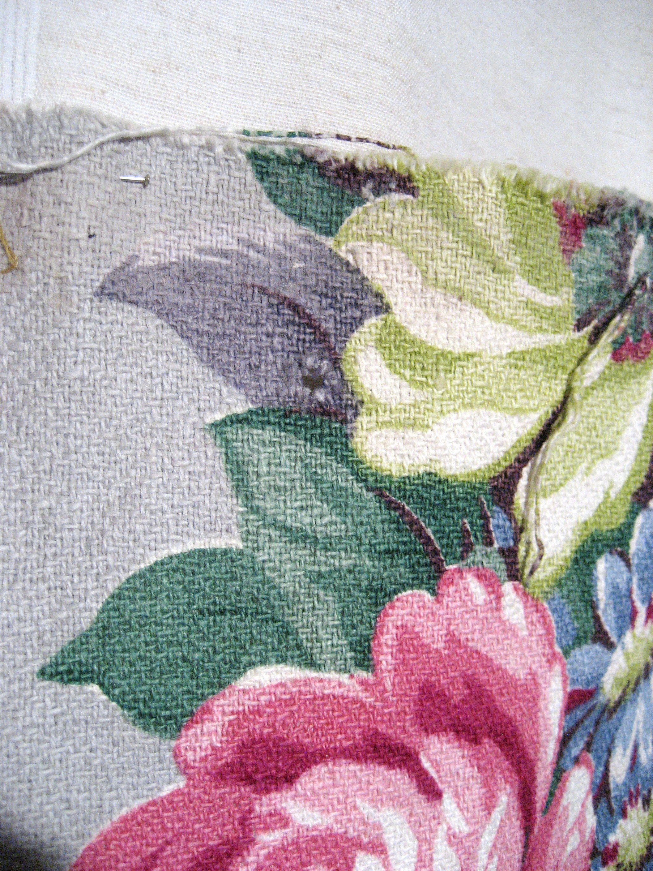 Vintage 50's Desley Thorp Barkcloth Sample. Sierra Print 23 1/2 X 23 ...
