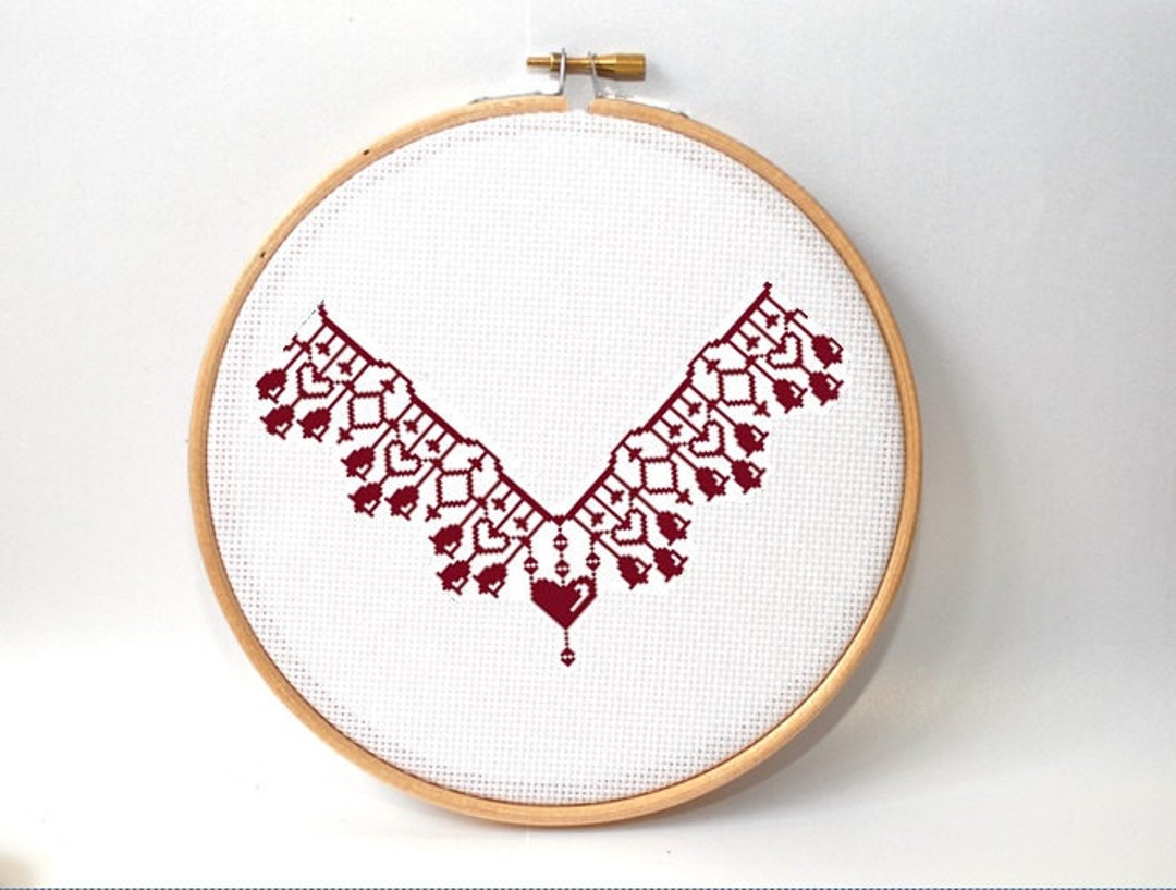 Counted Cross Stitch Pattern , Border Pattern , Easy Chart , Beginner ...