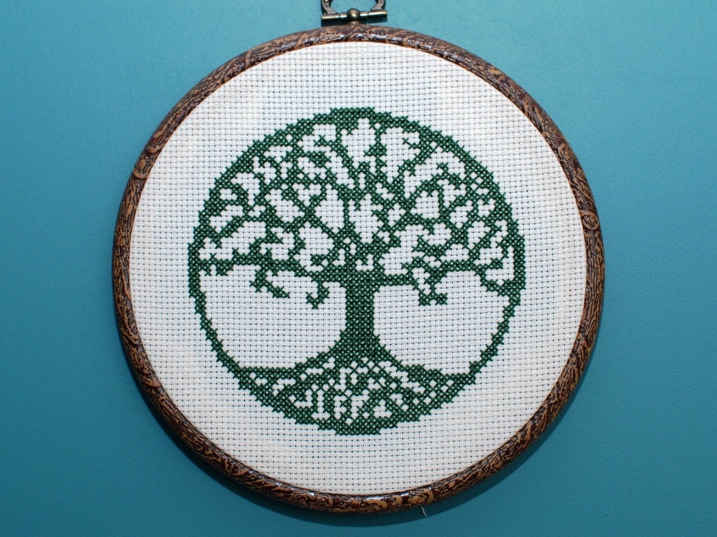 Silhouette Classic Cross Stitch Pattern Tree of Life - Etsy