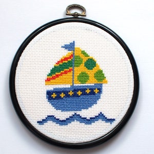 Boats Cross Stitch Pattern Embroidery Designs Easy - Etsy UK