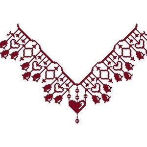 Counted Cross Stitch Pattern , Border Pattern , Easy Chart , Beginner ...