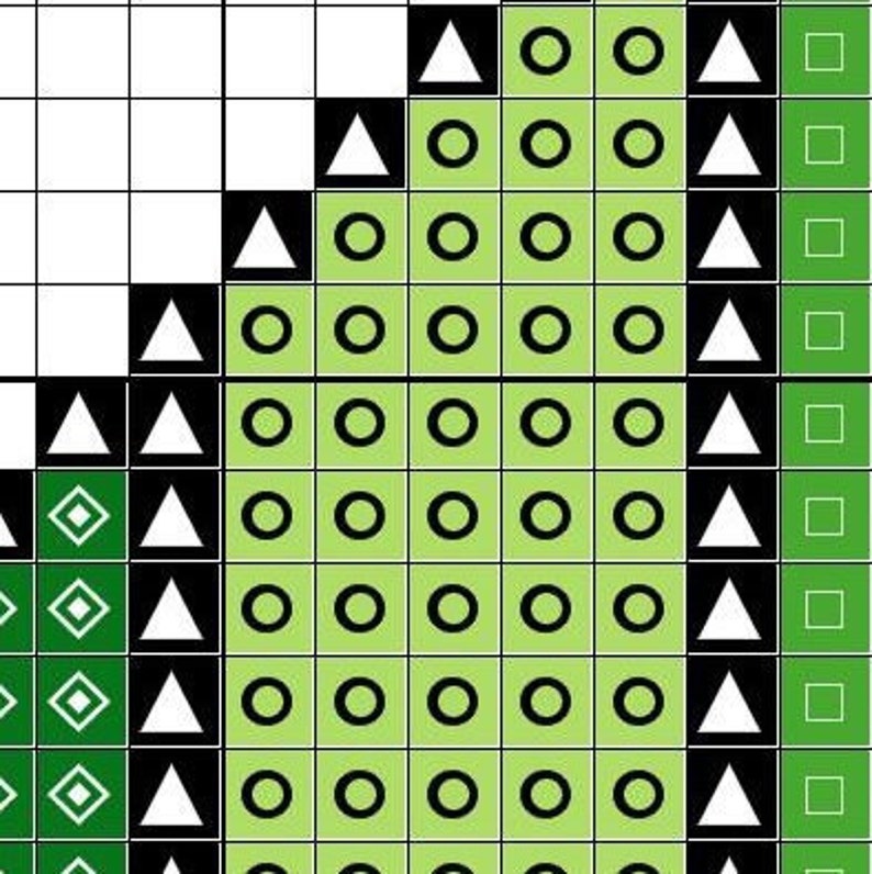 Counted Cross Stitch Pattern , Modern Cross Stitch Pattern , Geometric ...