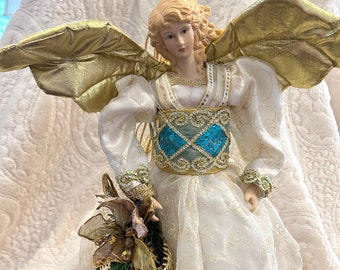 Porcelain Tree Topper Angel - Etsy