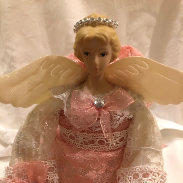 Porcelain Angel Tree Topper - Etsy