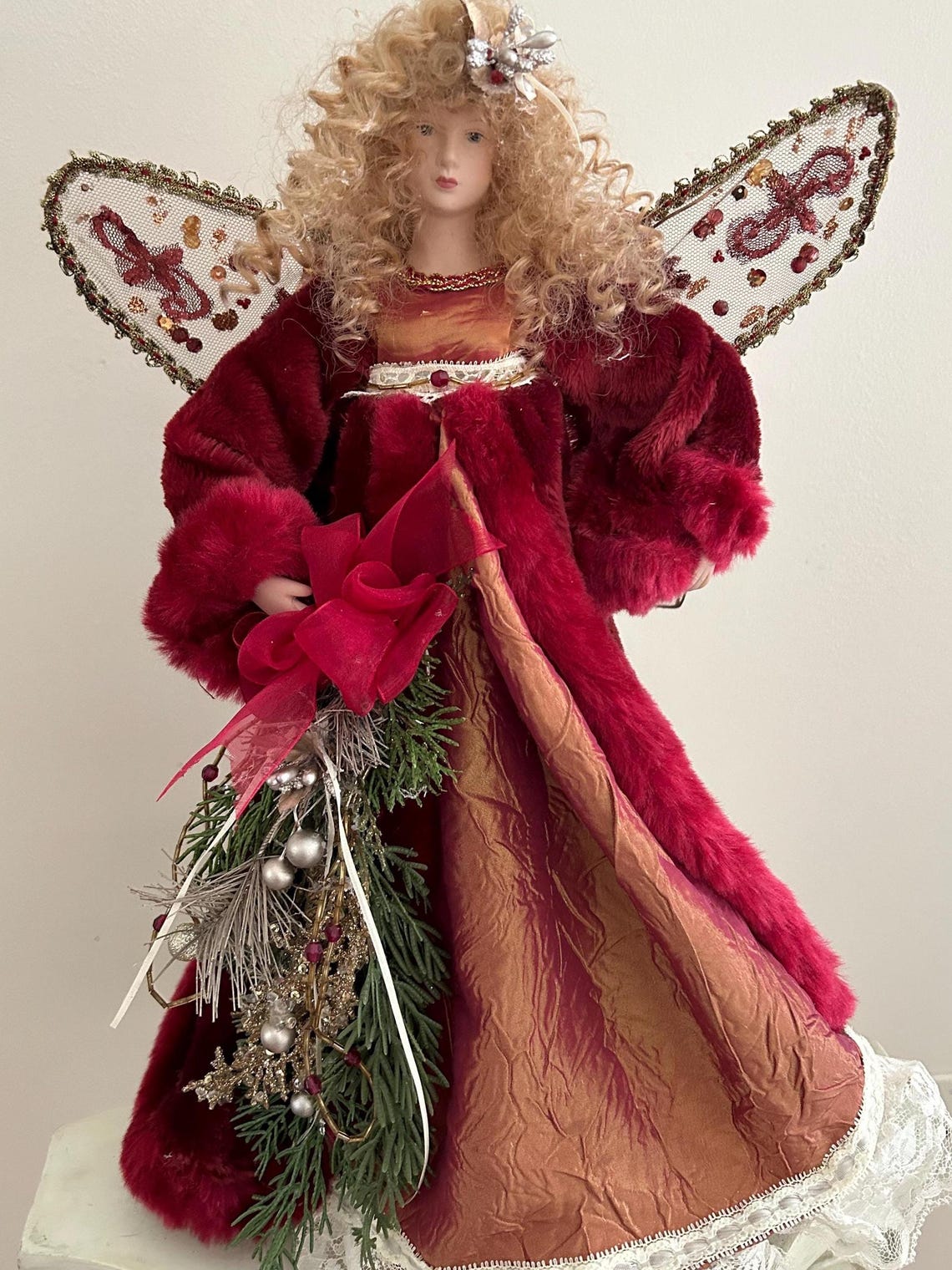 Porcelain Tree Top Angel - Etsy