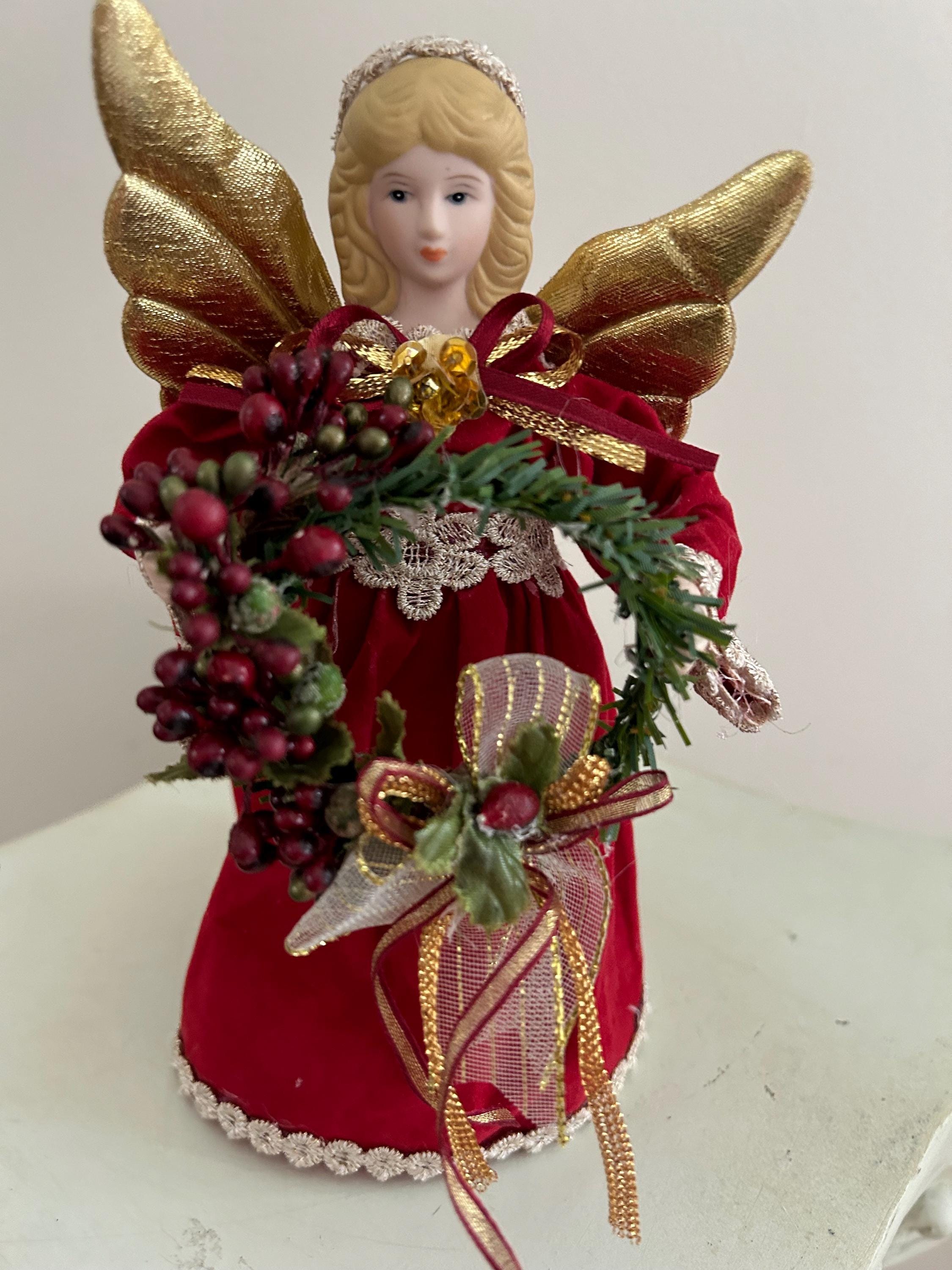 Porcelain Tree Topper Angel - Etsy