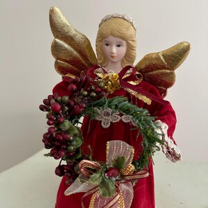 Porcelain Tree Topper Angel - Etsy
