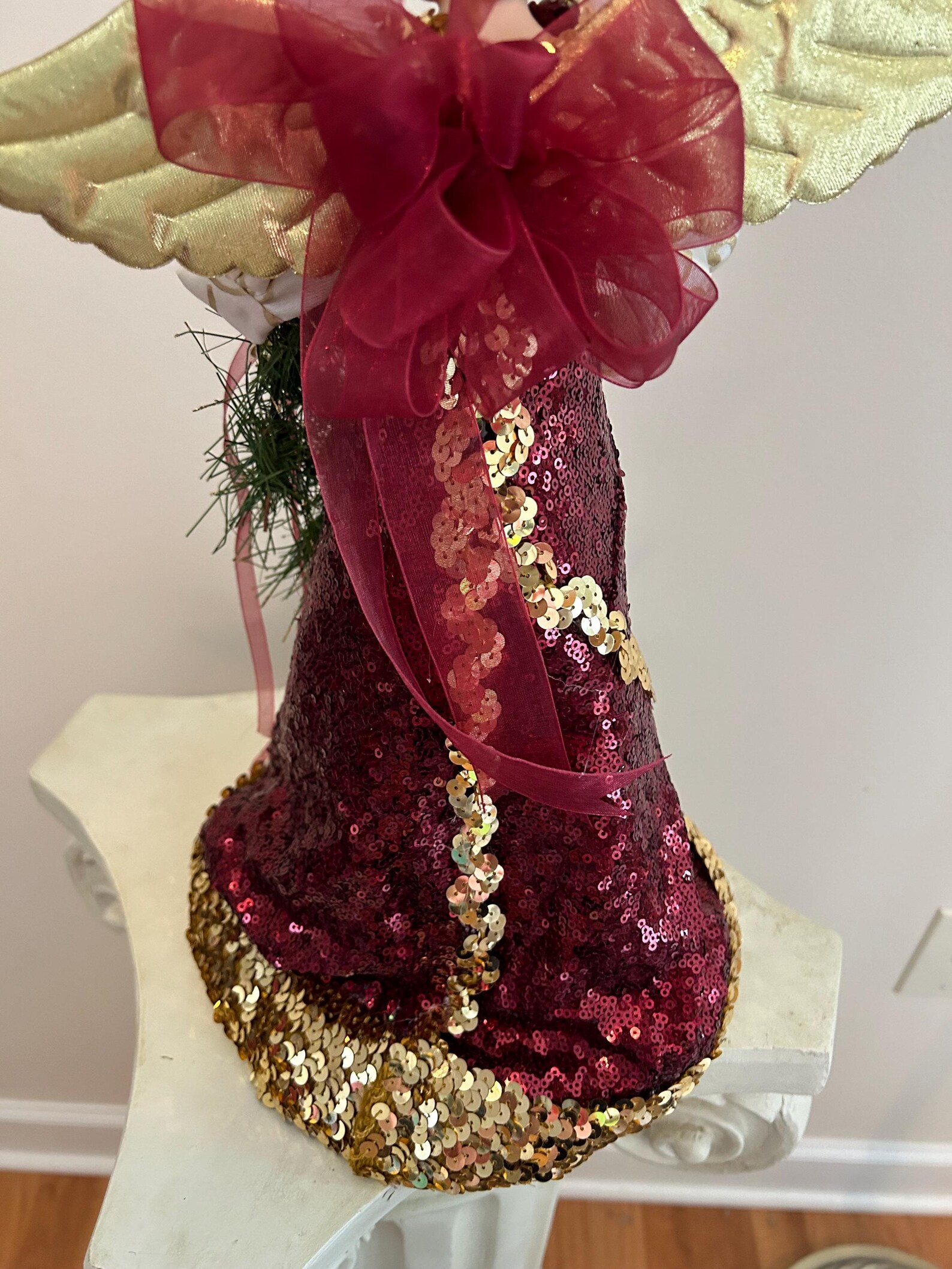 Porcelain Tree Top Angel - Etsy