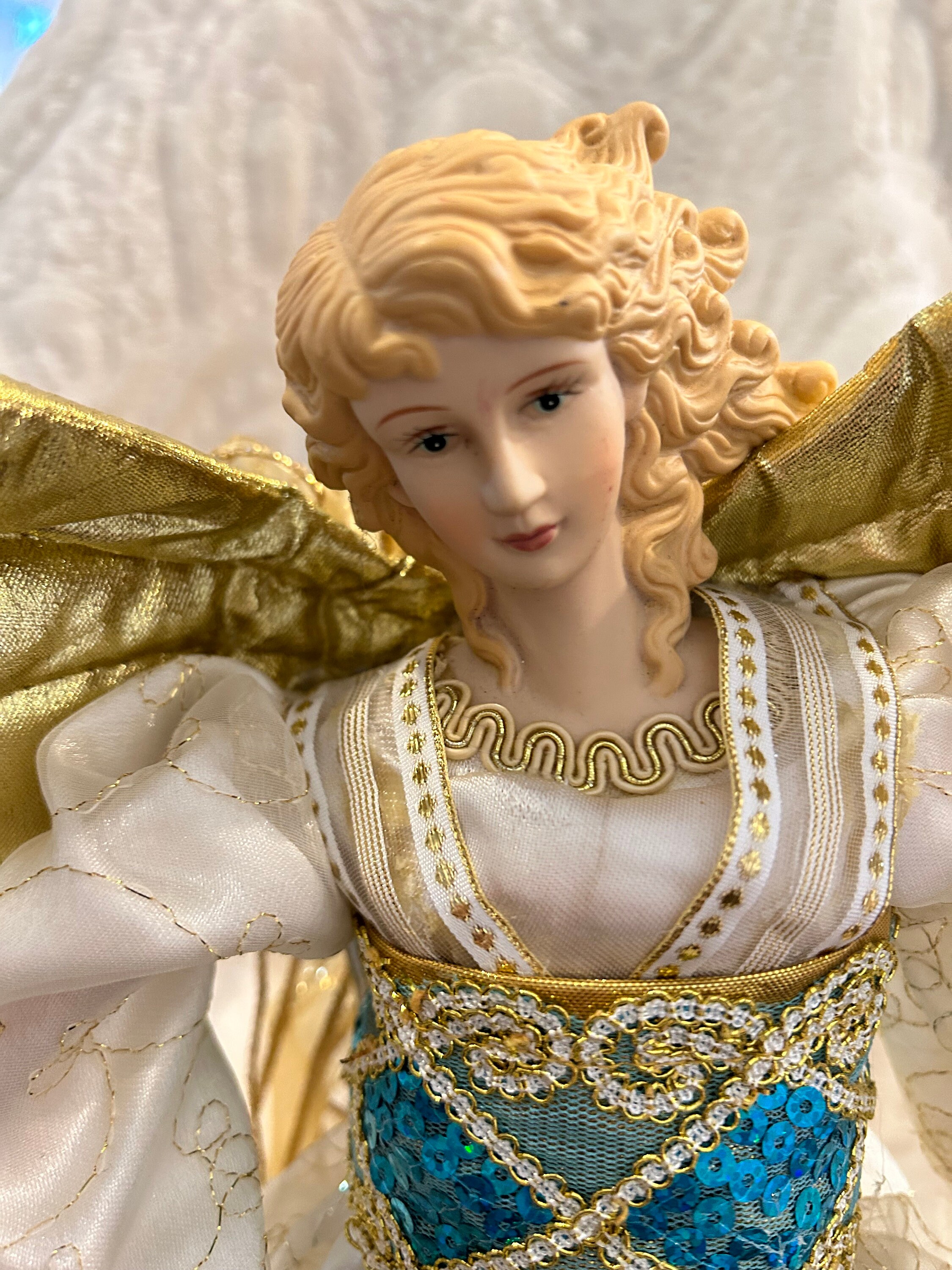 Porcelain Tree Topper Angel - Etsy