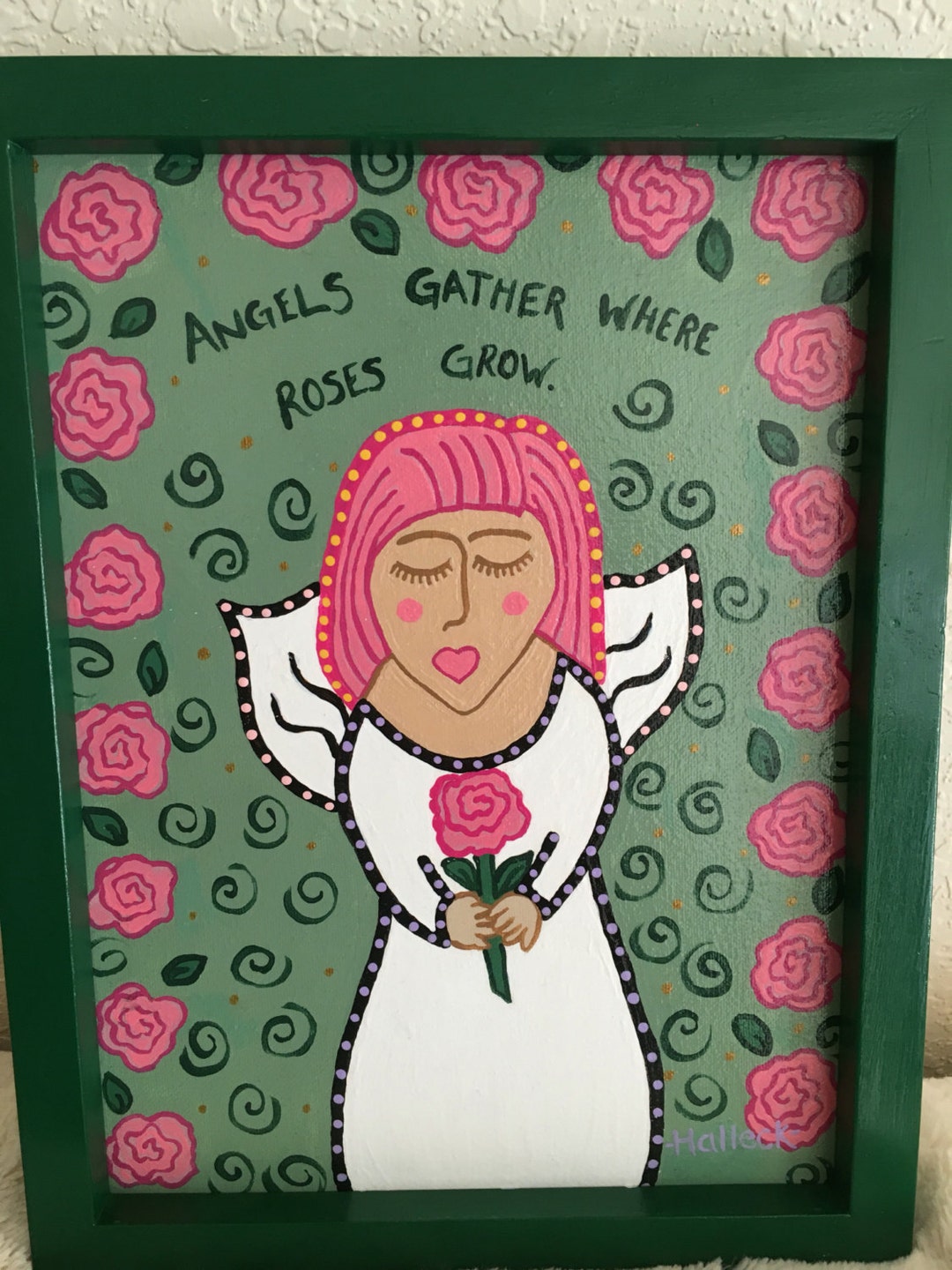 Angels Gather Where Roses Grow - Etsy