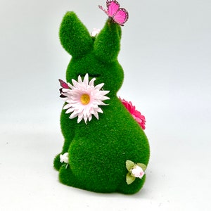 Flocked Terracotta Spring Bunny Statue Bank - Etsy