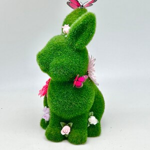 Flocked Terracotta Spring Bunny Statue Bank - Etsy