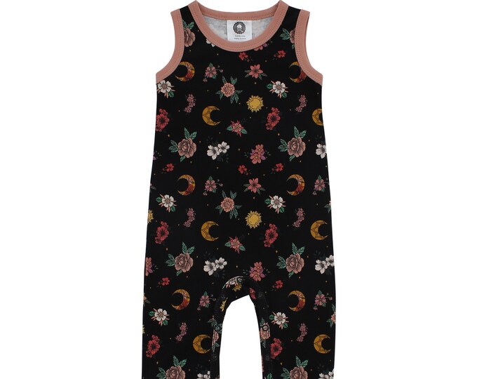 Floral Moons Baby Romper - Etsy