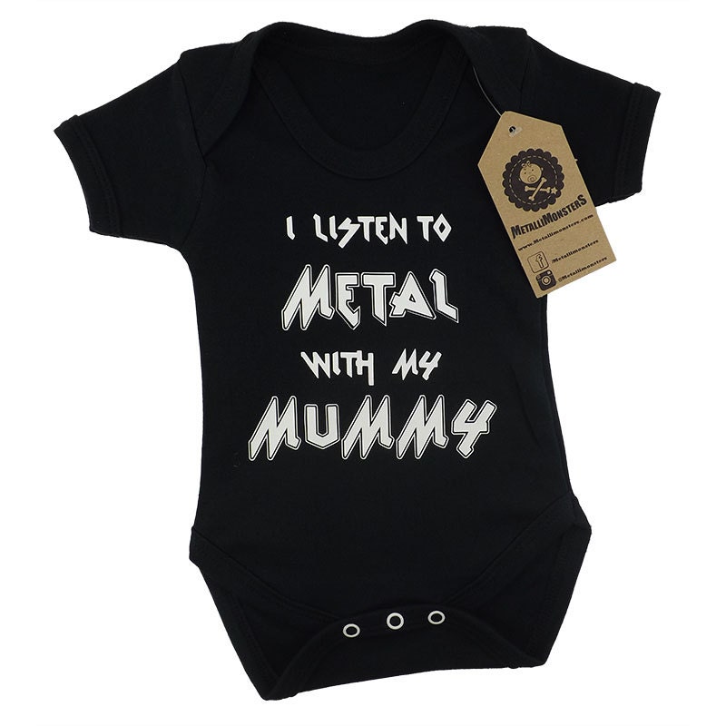 Metal Mummy Baby Vest - Etsy UK