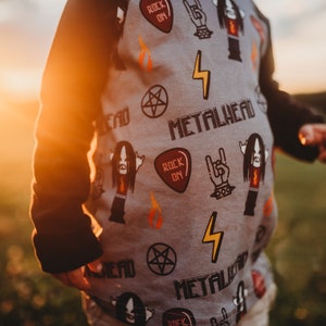 Metalhead Printed Kids Baseball T Shirt - Etsy