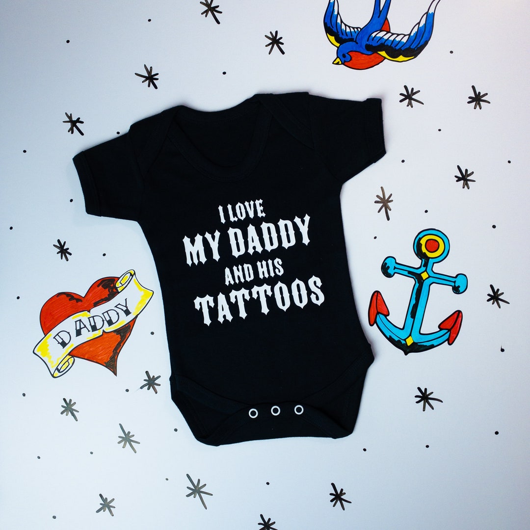 Daddys Tattoos Baby Vest - Etsy
